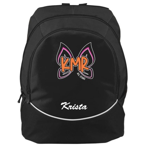 KMR vinyl and glitter design backpack